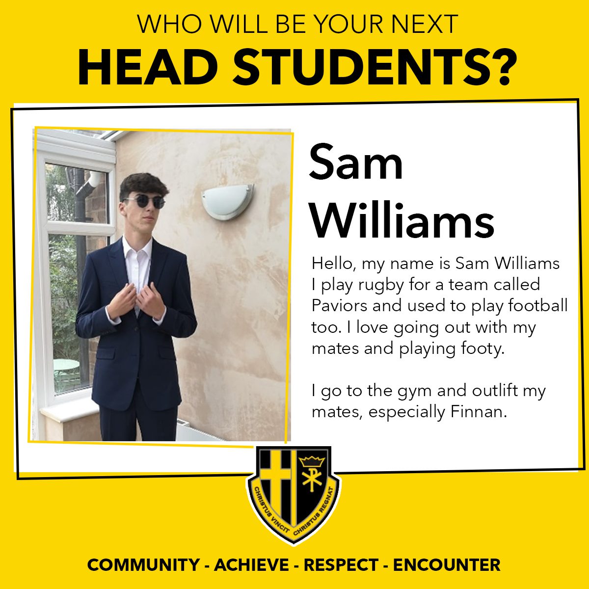 Who Will Be Your Next Head Students? - Christ the King Catholic ...